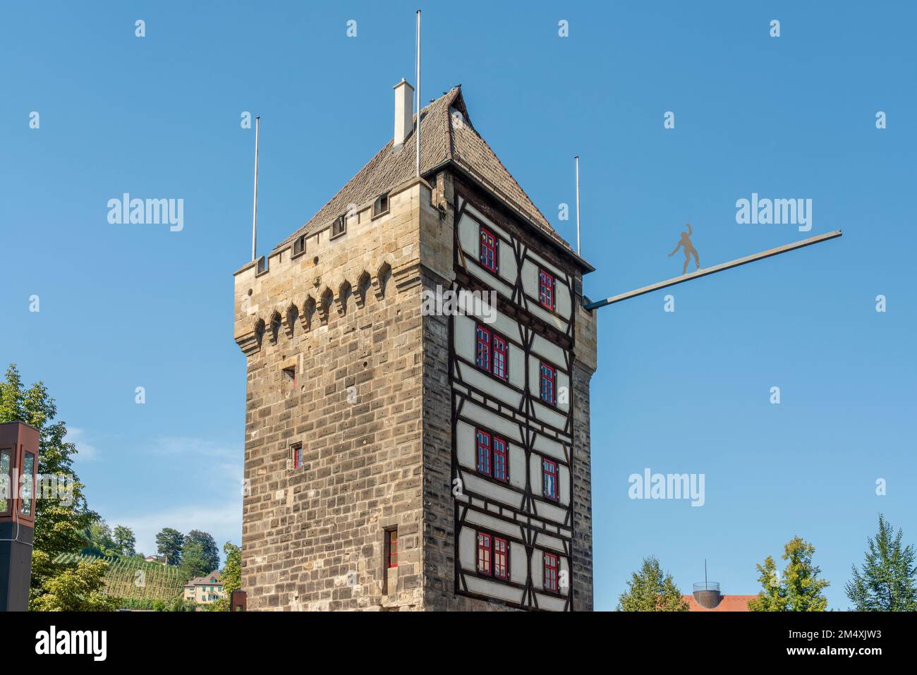 Germany, Baden-Wurttemberg, Esslingen, Exterior of 13th century ...