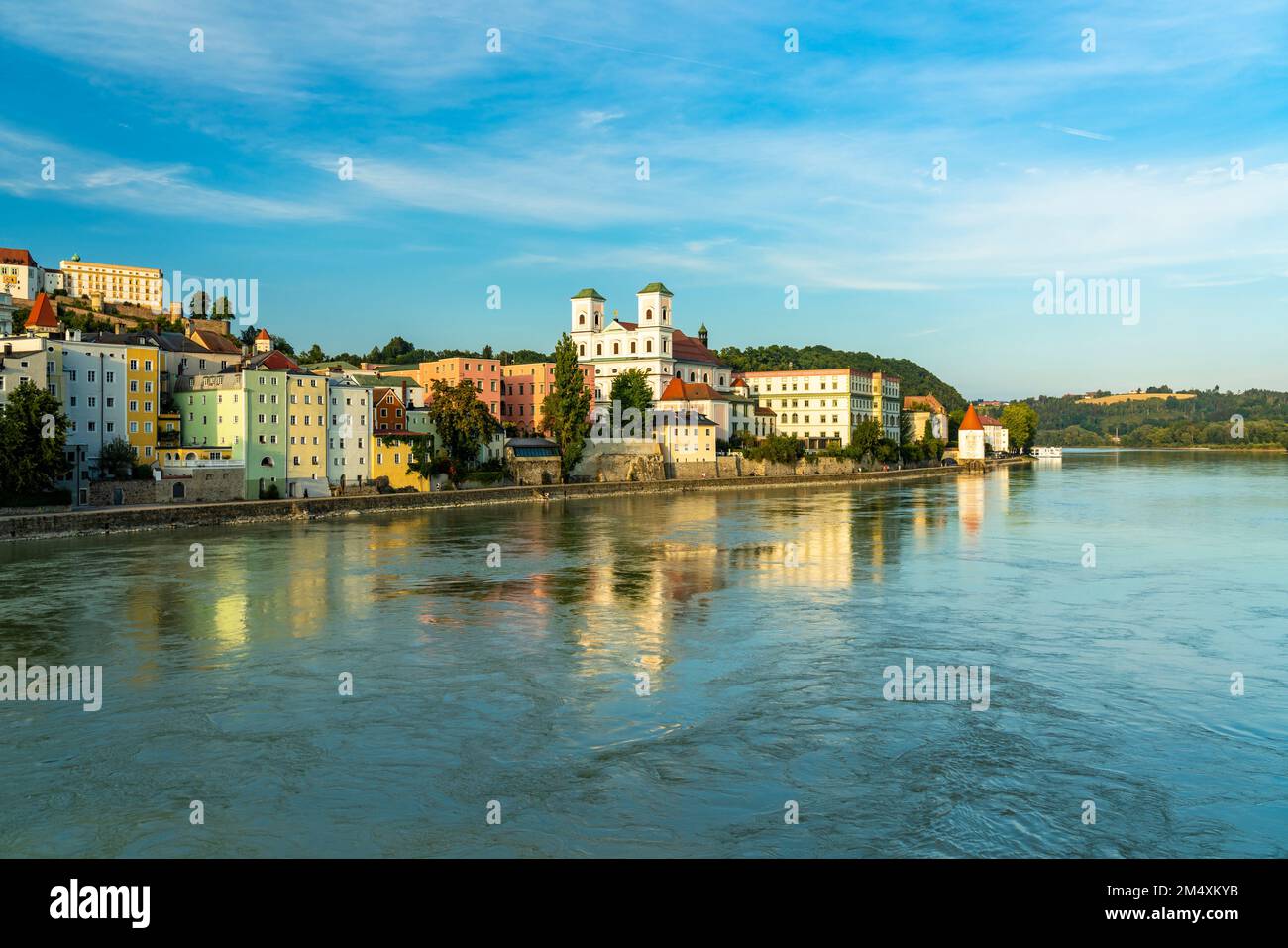 Inn river residential buildings st michaels church background hi-res ...