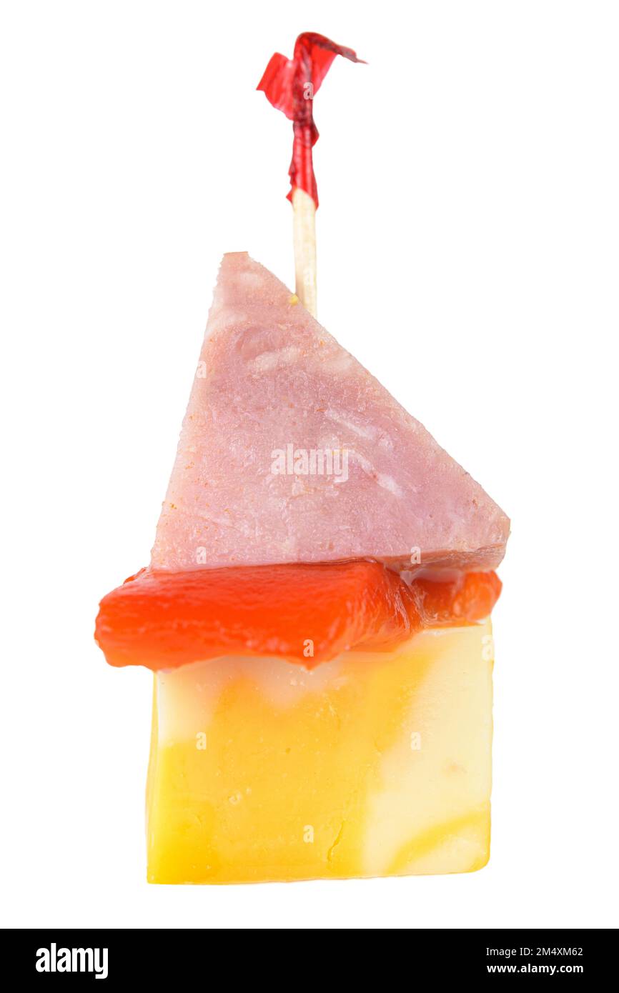 Skewered appetizer, studio shot Stock Photo - Alamy