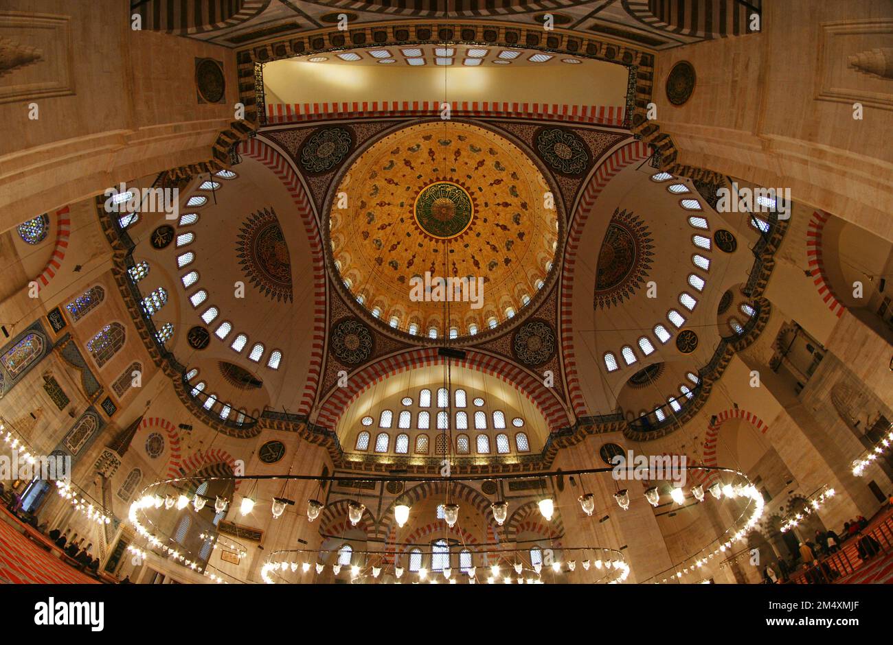 Located in Istanbul,Turkey,the Suleymaniye Mosque was built in the 16th ...