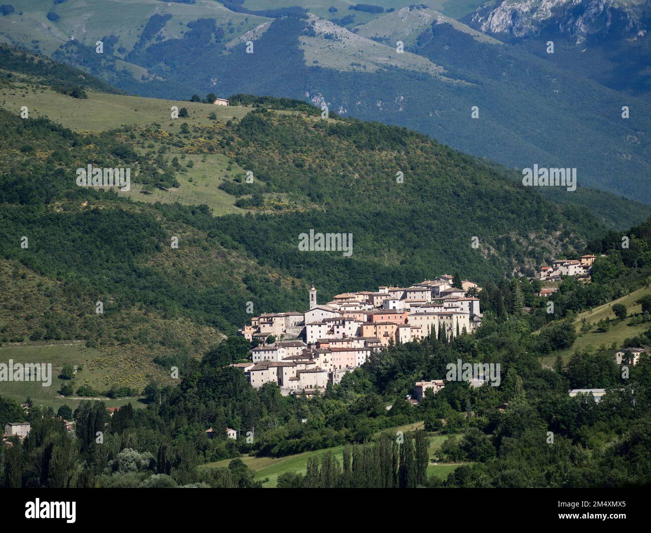 Village of Preci, Valnerina, Umbria, Italy, Europe Stock Photo - Alamy