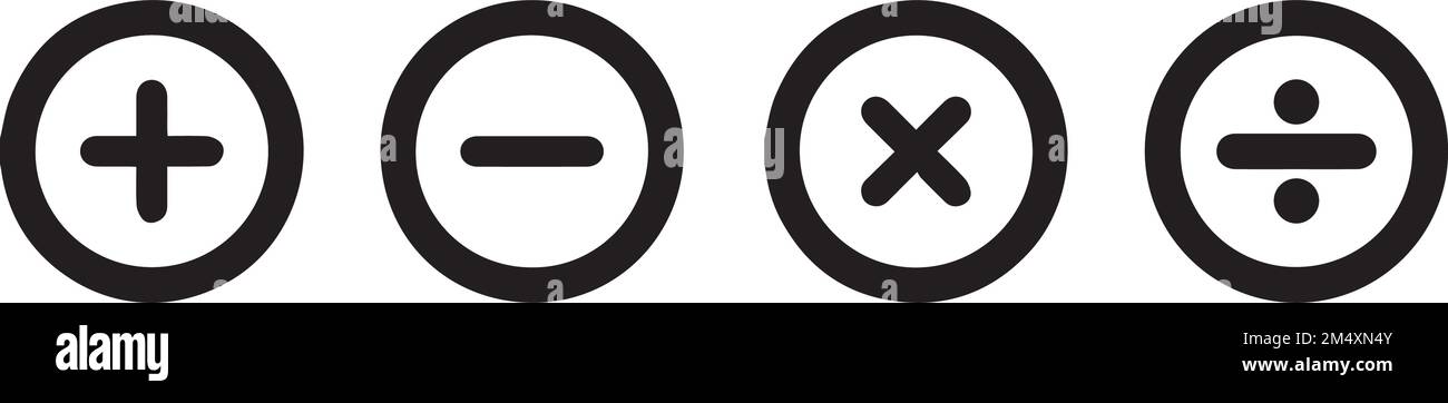 Basic mathematical symbol. Plus and minus icon set. Math symbol. equals ... Basic mathematical symbol. Plus and minus icon set. Math symbol. equals ...