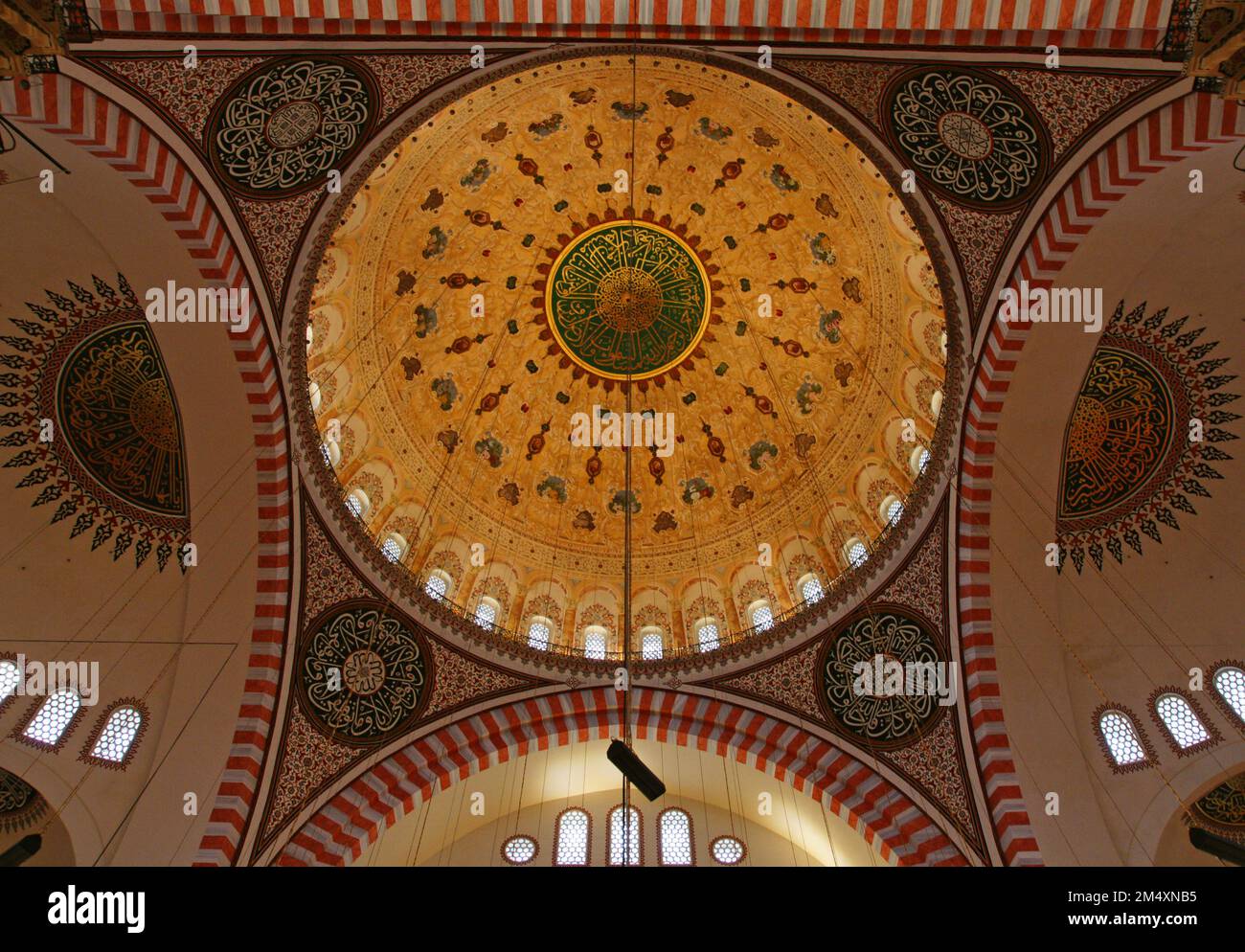 Located in Istanbul,Turkey,the Suleymaniye Mosque was built in the 16th ...