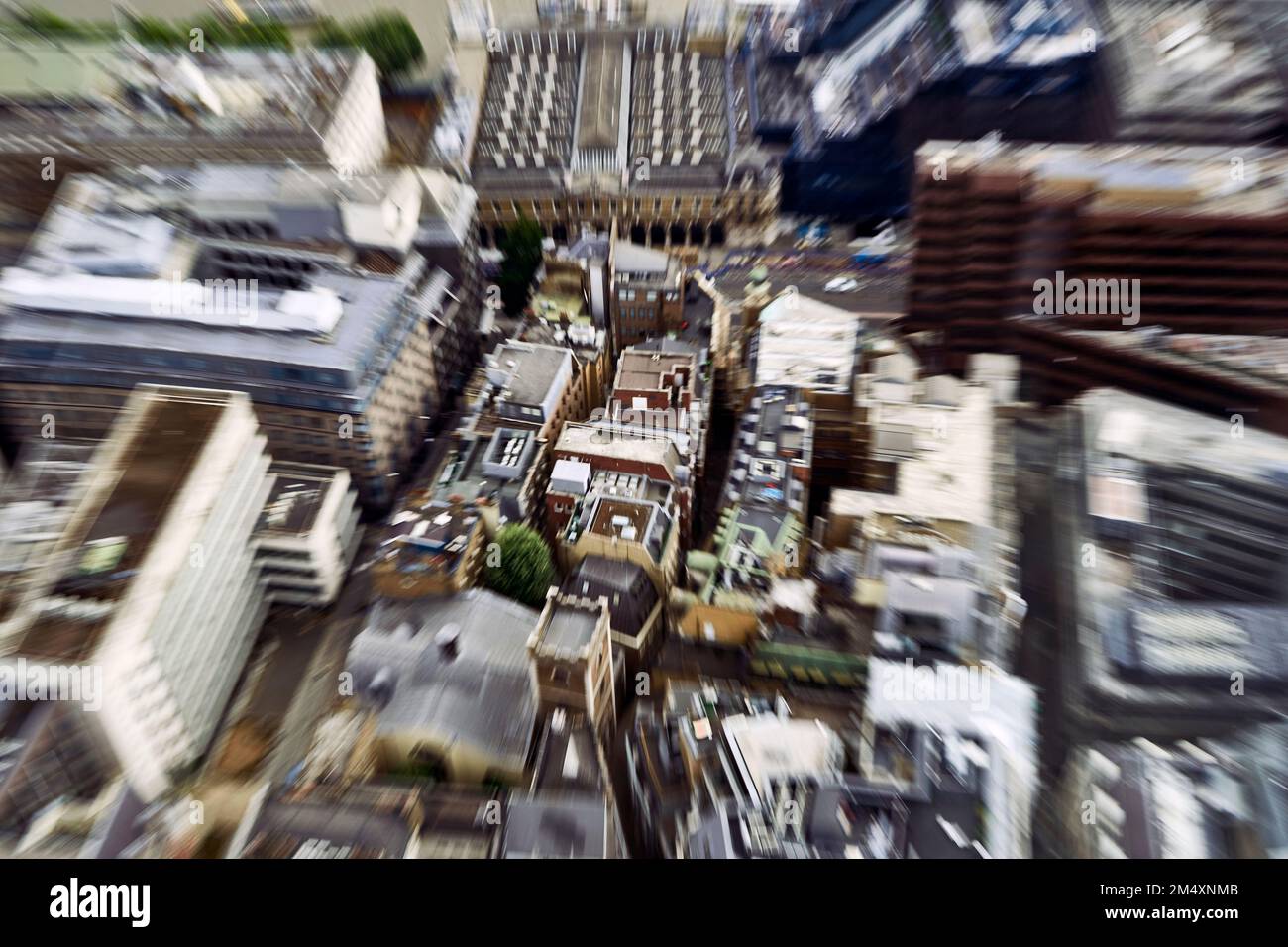 Blurred view of residential buildings in city Stock Photo - Alamy