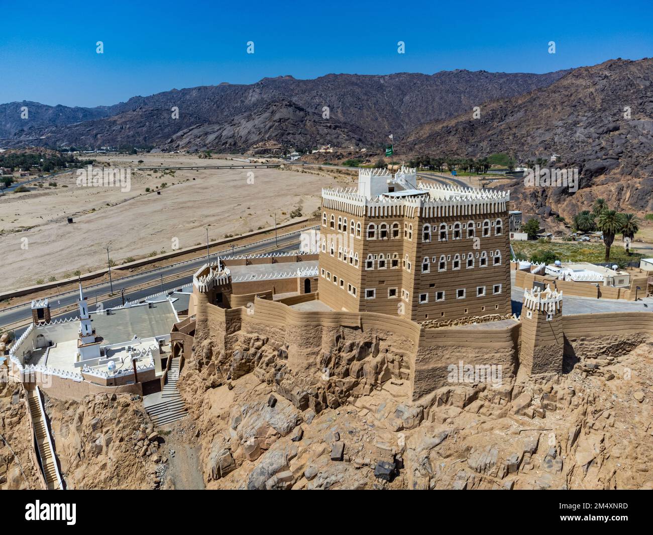 Saudi Arabia, Najran Province, Najran, Aerial view of historic Al-Aan ...