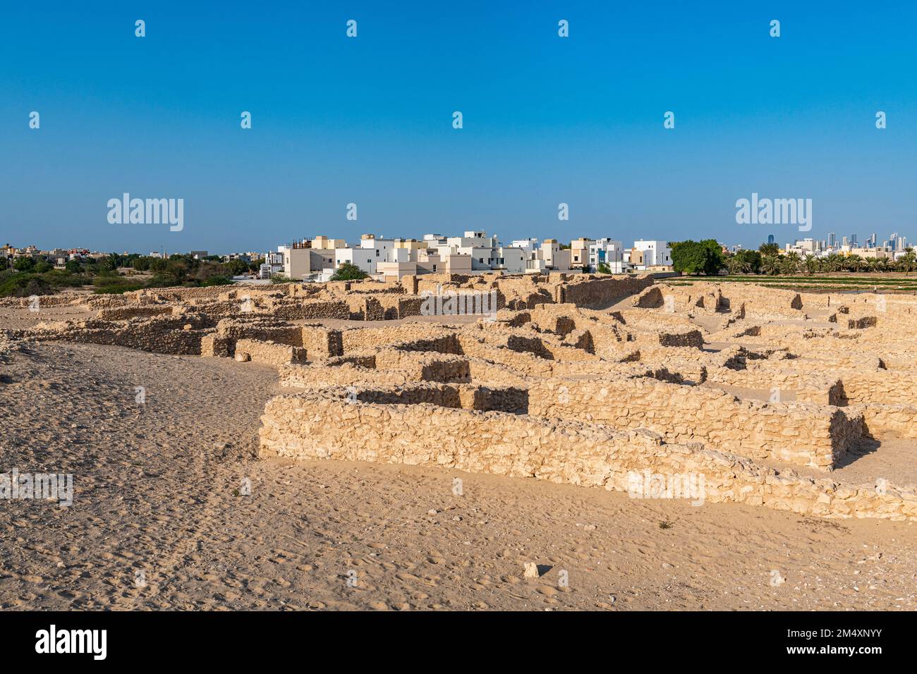 Bahrain, Capital Governorate, Ancient remains of QalAt Al-Bahrain fort ...