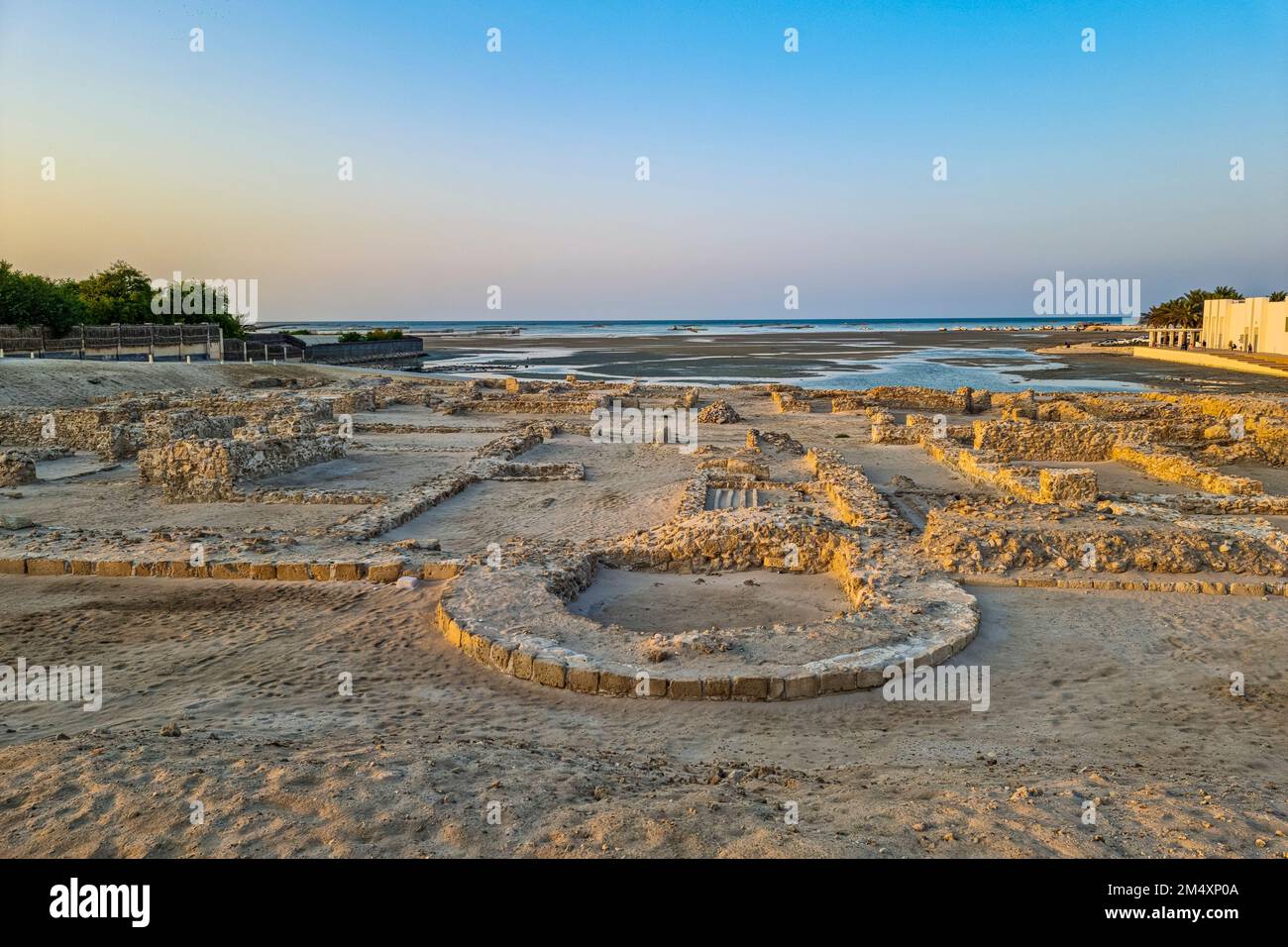 Bahrain, Capital Governorate, Ancient remains of QalAt Al-Bahrain fort ...
