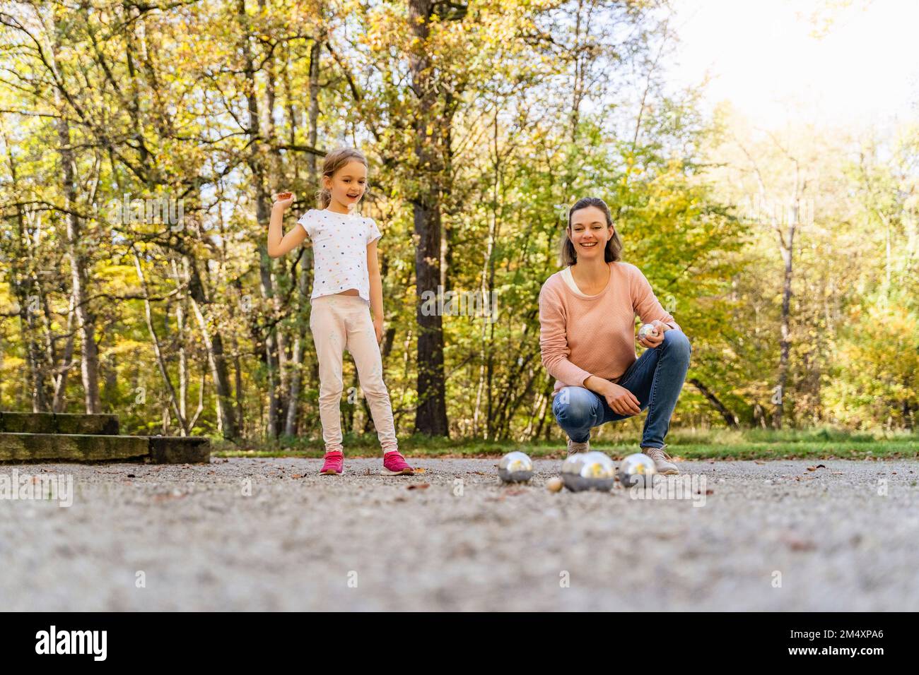 Playing boules autumn hi-res stock photography and images - Alamy
