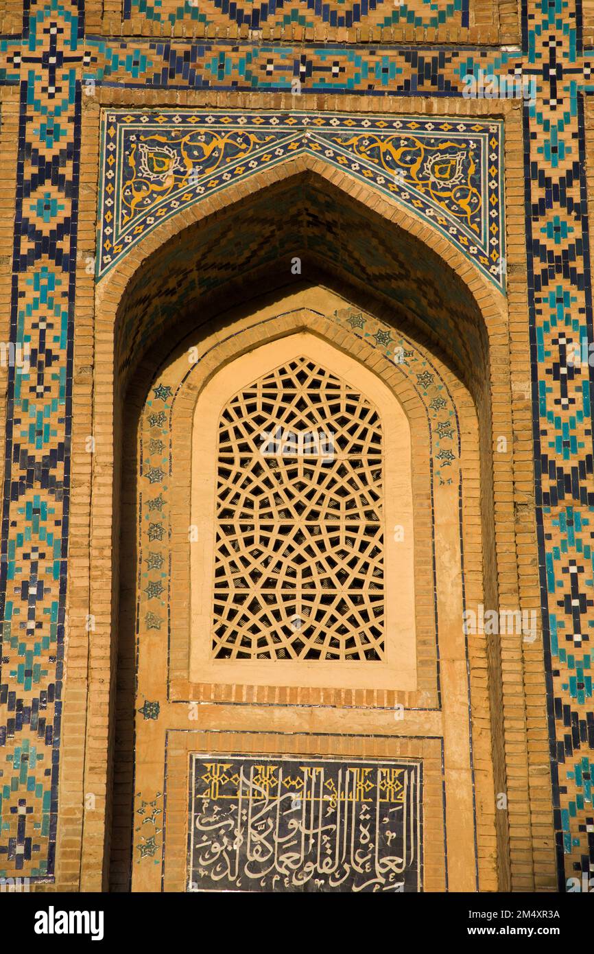 External Window, Tile Work, Sherdor Madrassah (Completed 1636 ...
