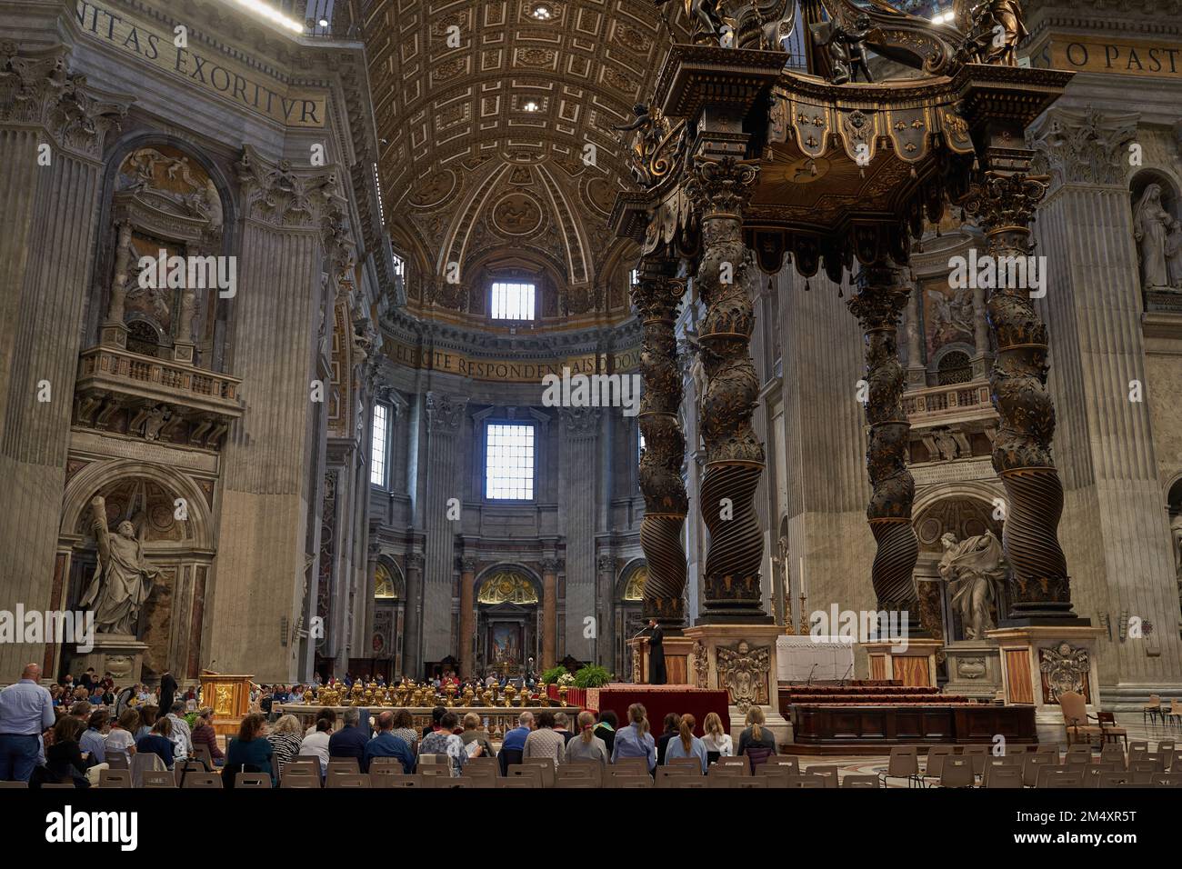 Vatican City, Vatican -September 24, 2022 - Interior of Saint Peter's ...