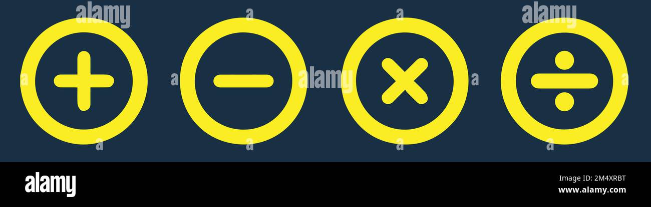 Subtraction operation Stock Vector Images - Alamy