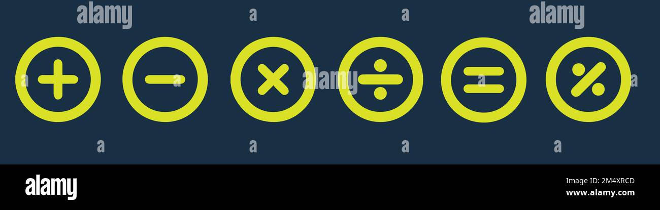 Subtraction sign hi-res stock photography and images - Alamy