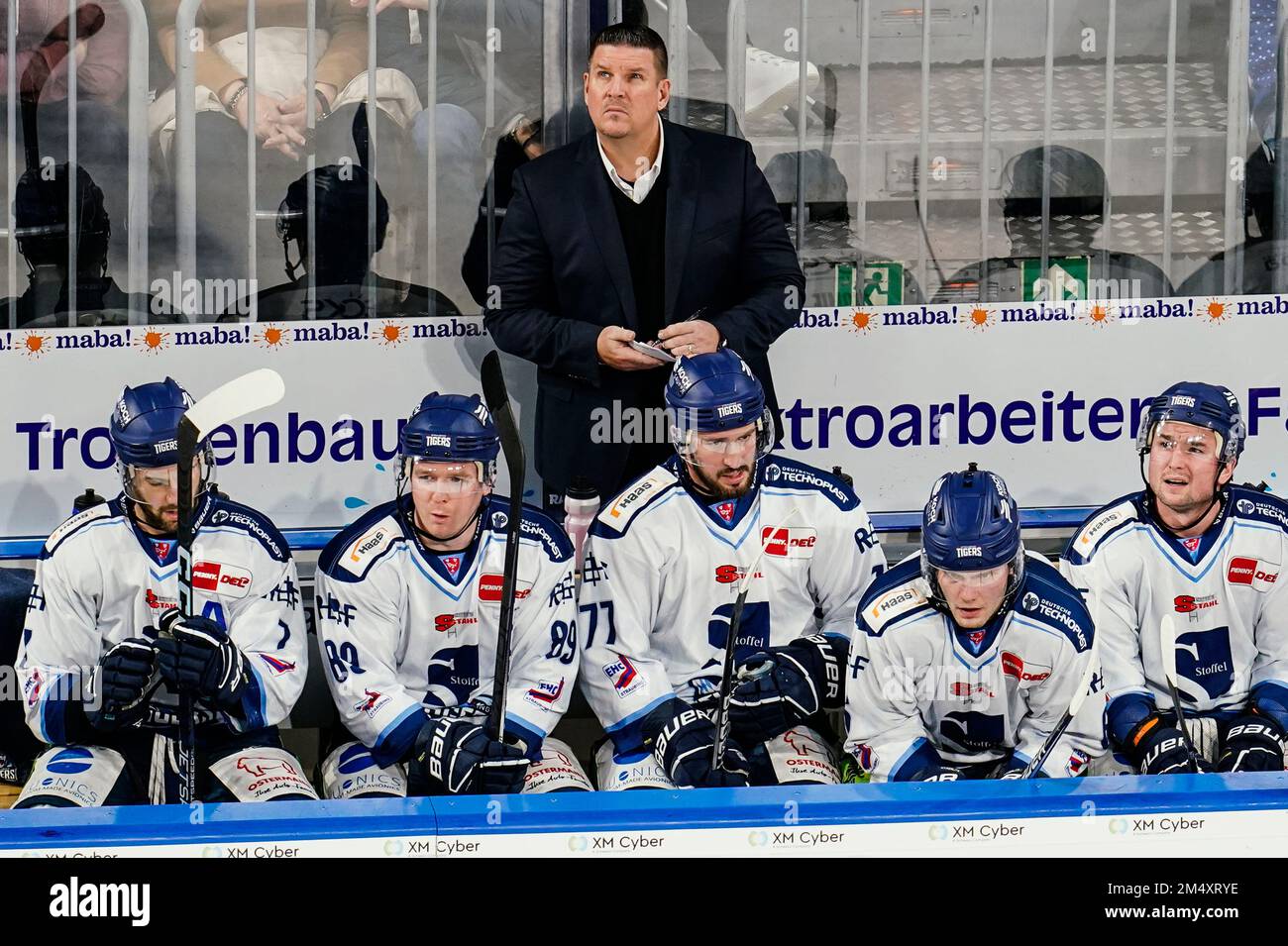 Mannheim, Germany. 23rd Dec, 2022. Ice hockey: DEL, Adler Mannheim ...