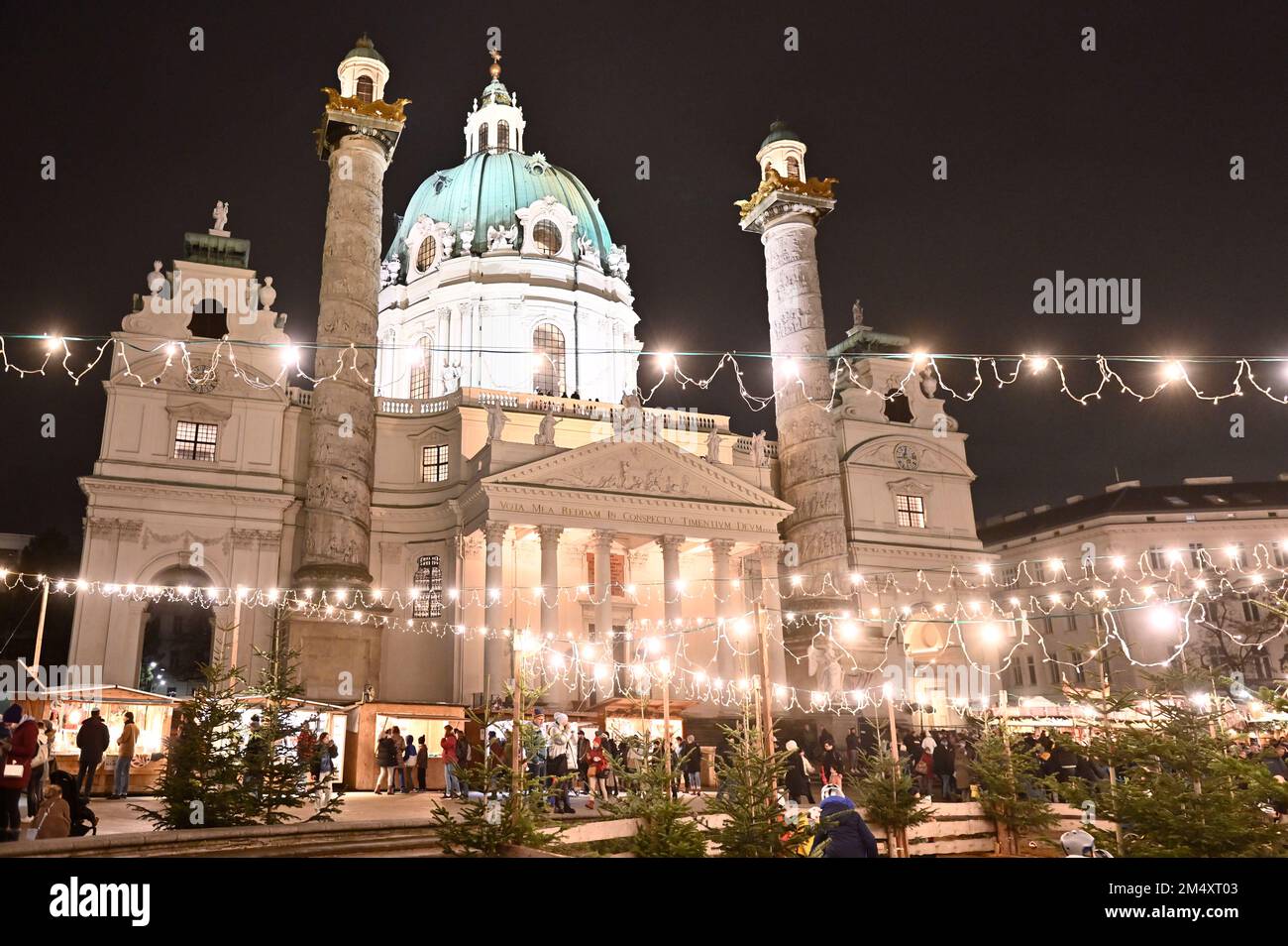 Vienna, Austria. December 23, 2022. Art Advent Advent market at ...
