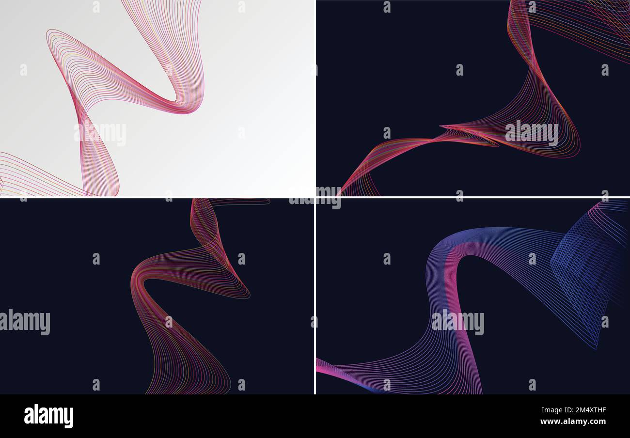 Add visual interest to your presentation with this wave curve abstract ...