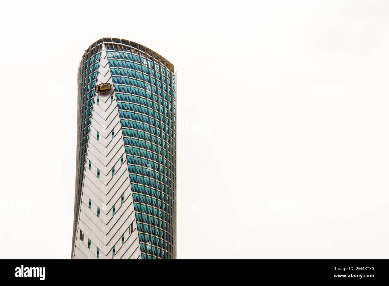 Beautiful impressive blue skyscraper in Kuala Lumpur Malaysia ...