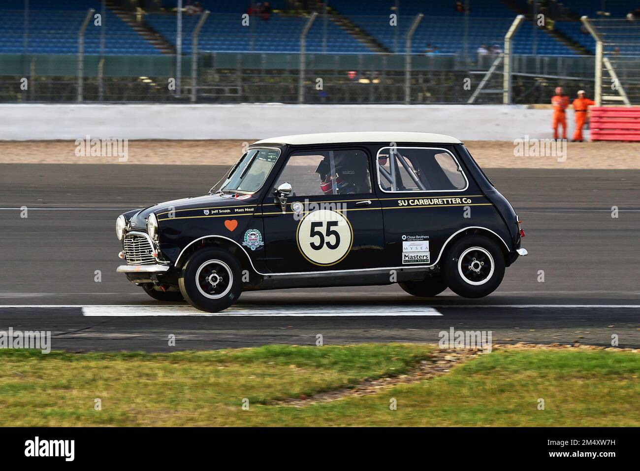 On three wheels through Brooklands, Jeff Smith, Austin Mini Cooper S ...