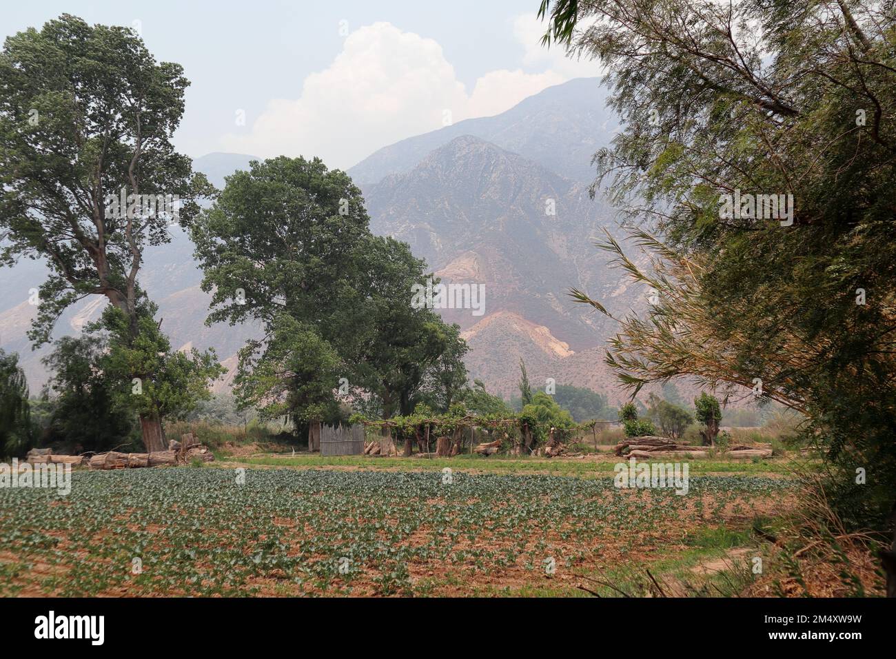Maimara view of the surroundings of the mountain of the 7 colors on a ...