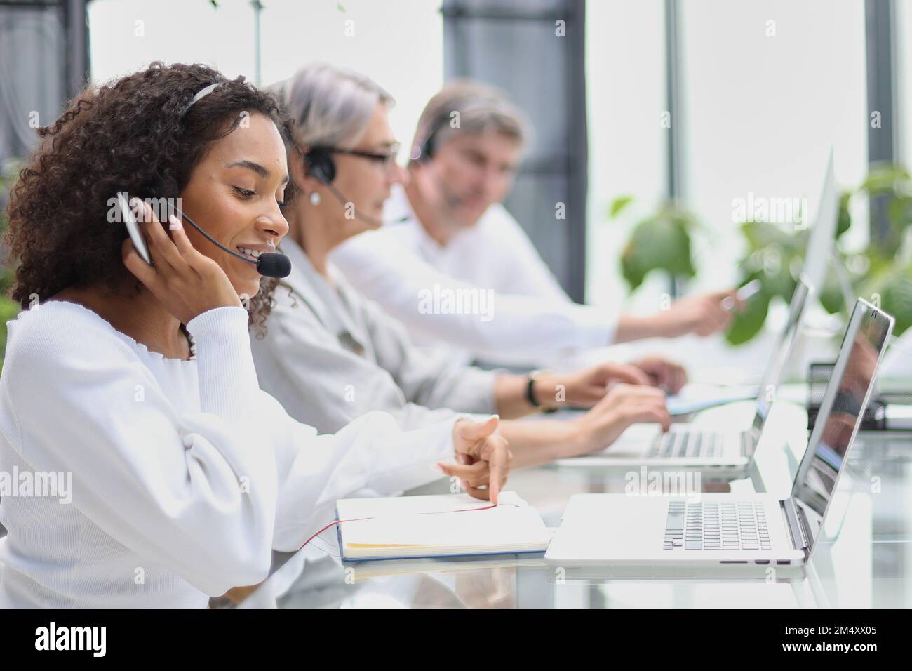 Elderly customer desk hi-res stock photography and images - Alamy