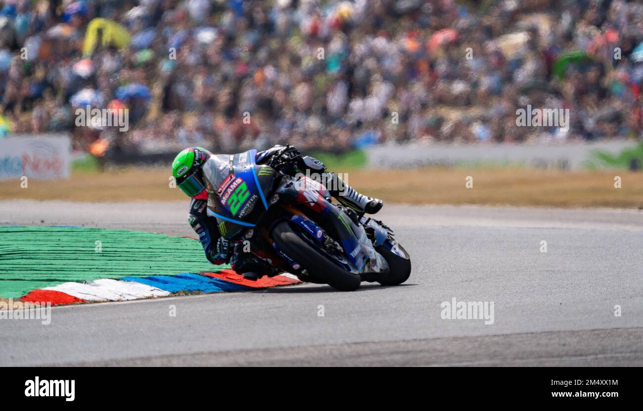 British Super Bikes Thruxton Race Circuit Sunday Race Day Stock Photo ...