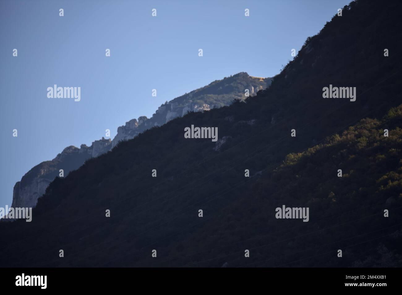 Mountain ridge on a cloudy day before a rainfall Stock Photo - Alamy