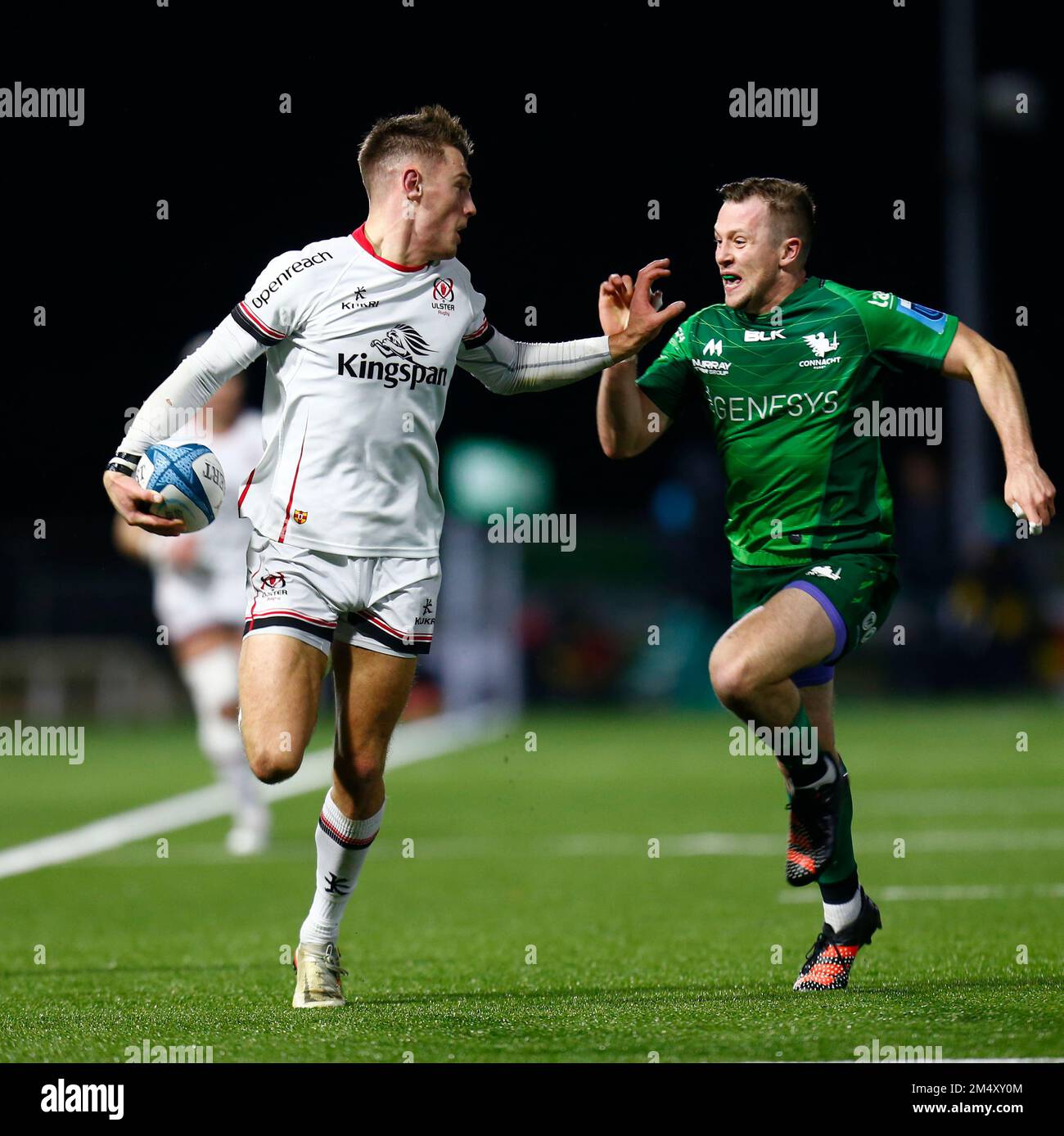 Rugby action hold off hi-res stock photography and images - Alamy
