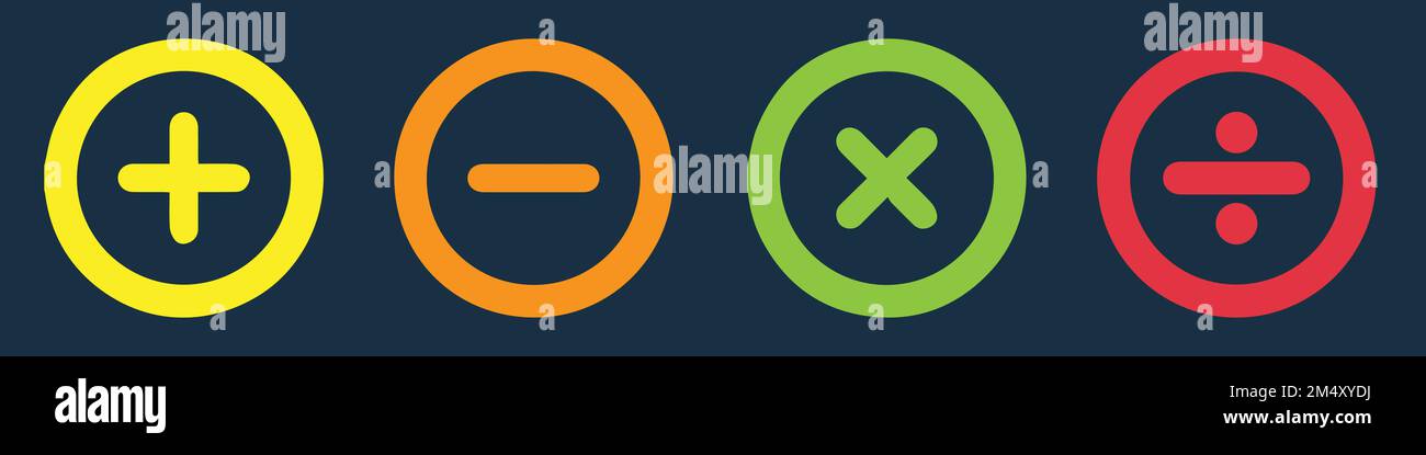 Basic mathematical symbol. Plus and minus icon set. Math symbol. equals ... Basic mathematical symbol. Plus and minus icon set. Math symbol. equals ...