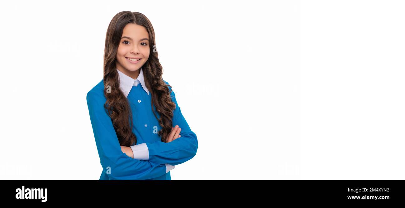 portrait of happy child isolate on white background. express positive ...