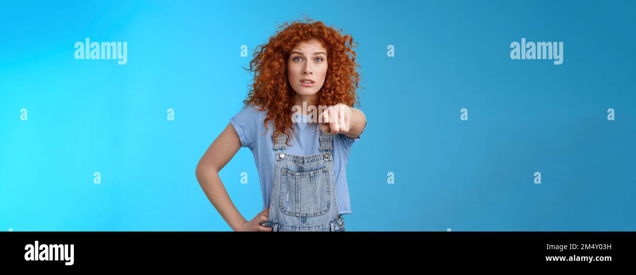 You seem familiar. Worried concerned lively redhead emotive curly girl ...