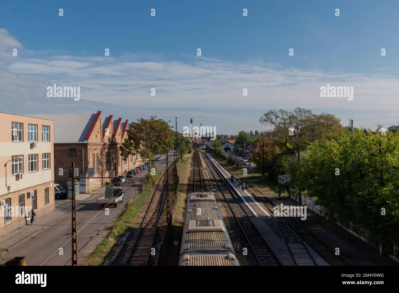 Kispest train station Stock Photo - Alamy