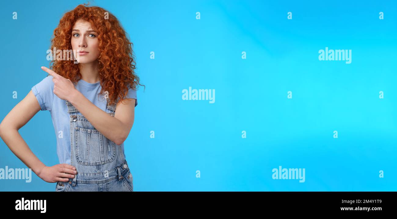 Unsure silly timid hesitant cute redhead curly-haired ginger girl ...