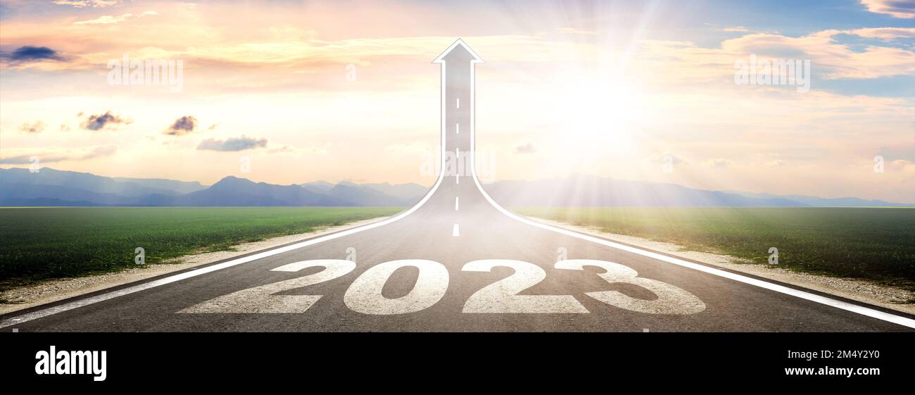 Creative design concept for the new year festival 2023 Stock Photo - Alamy