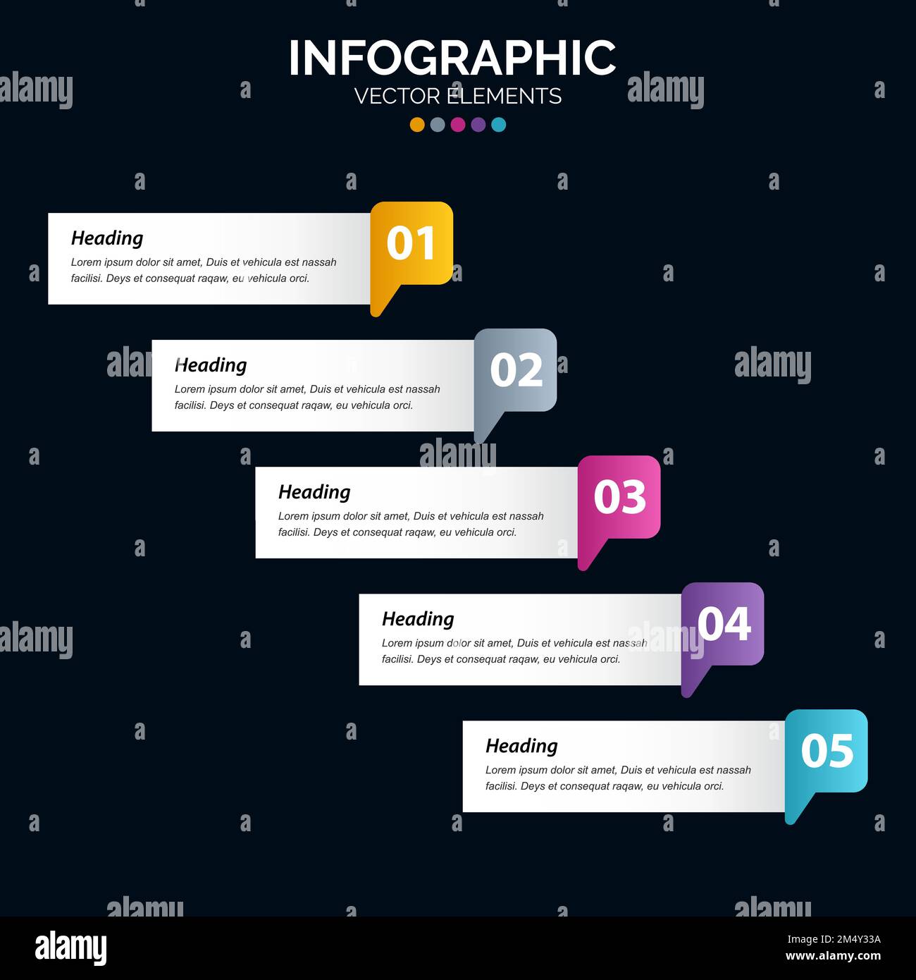 Steps infographics hi-res stock photography and images - Alamy