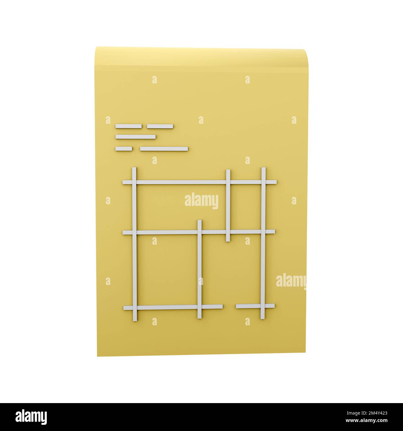 3d render Architecture, blueprint icon. Professional icon in cartoon ...