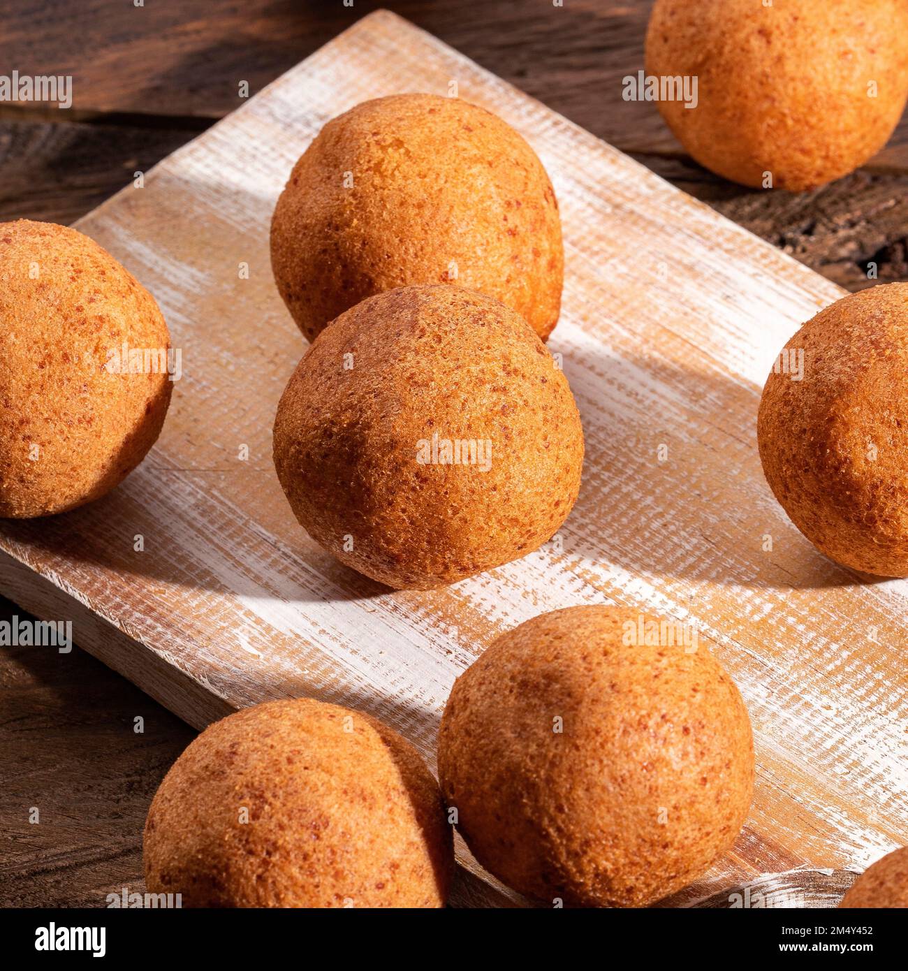 Fried colombian fritters - Traditional Colombian food Stock Photo - Alamy
