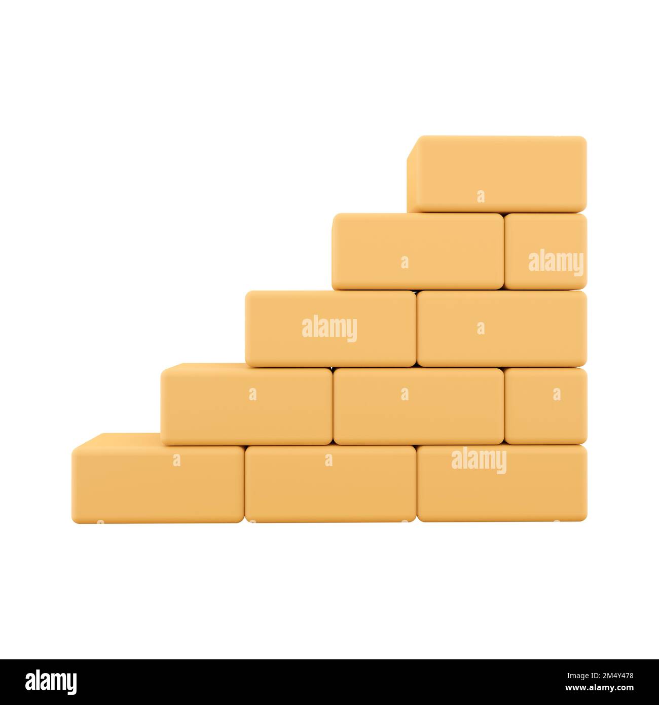 3d render Wall Icon. 3d render Wall brick symbol for your web site ...