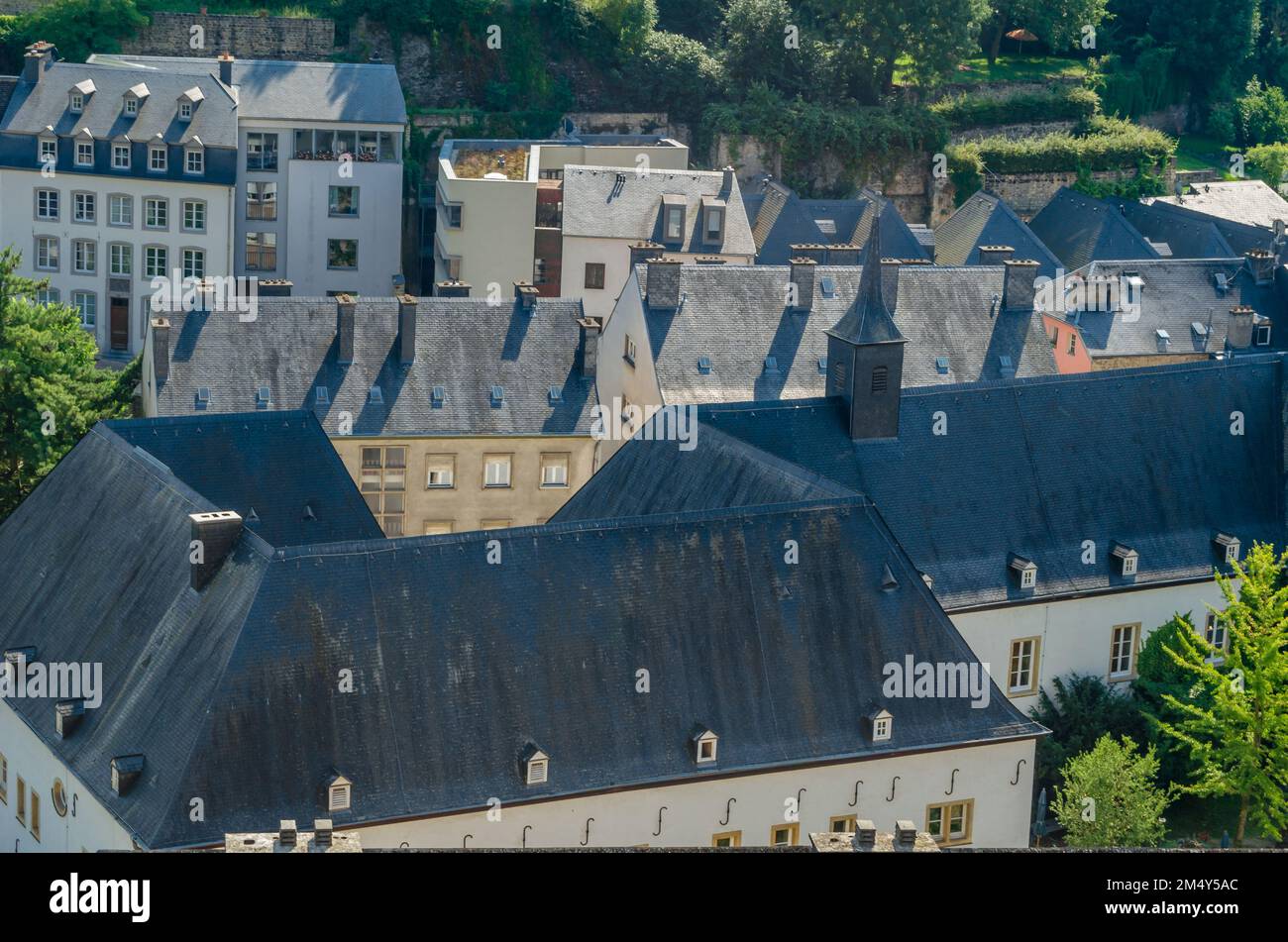 Urban landscape, aerial view of Luxembourg City Stock Photo - Alamy
