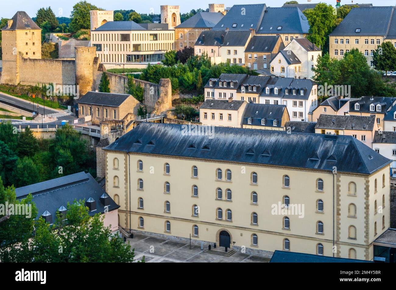 Urban landscape, aerial view of Luxembourg City Stock Photo - Alamy