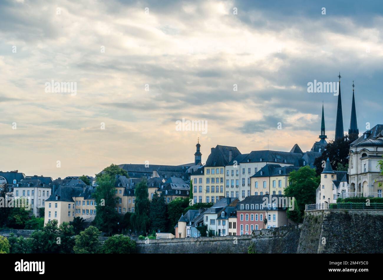 Urban landscape, aerial view of Luxembourg City Stock Photo - Alamy