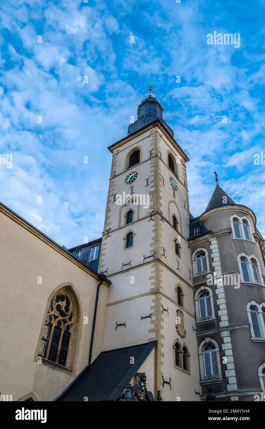 Religious architecture, church in Luxembourg City, Grand Duchy of ...