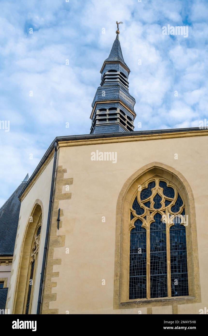 Religious architecture, church in Luxembourg City, Grand Duchy of ...