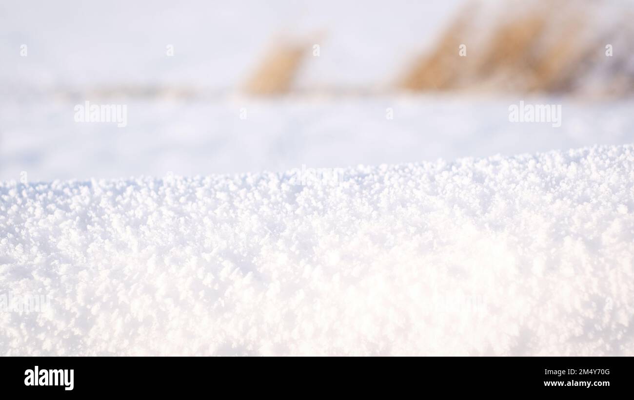 Natural winter background from snow falling on the ground Stock Photo ...