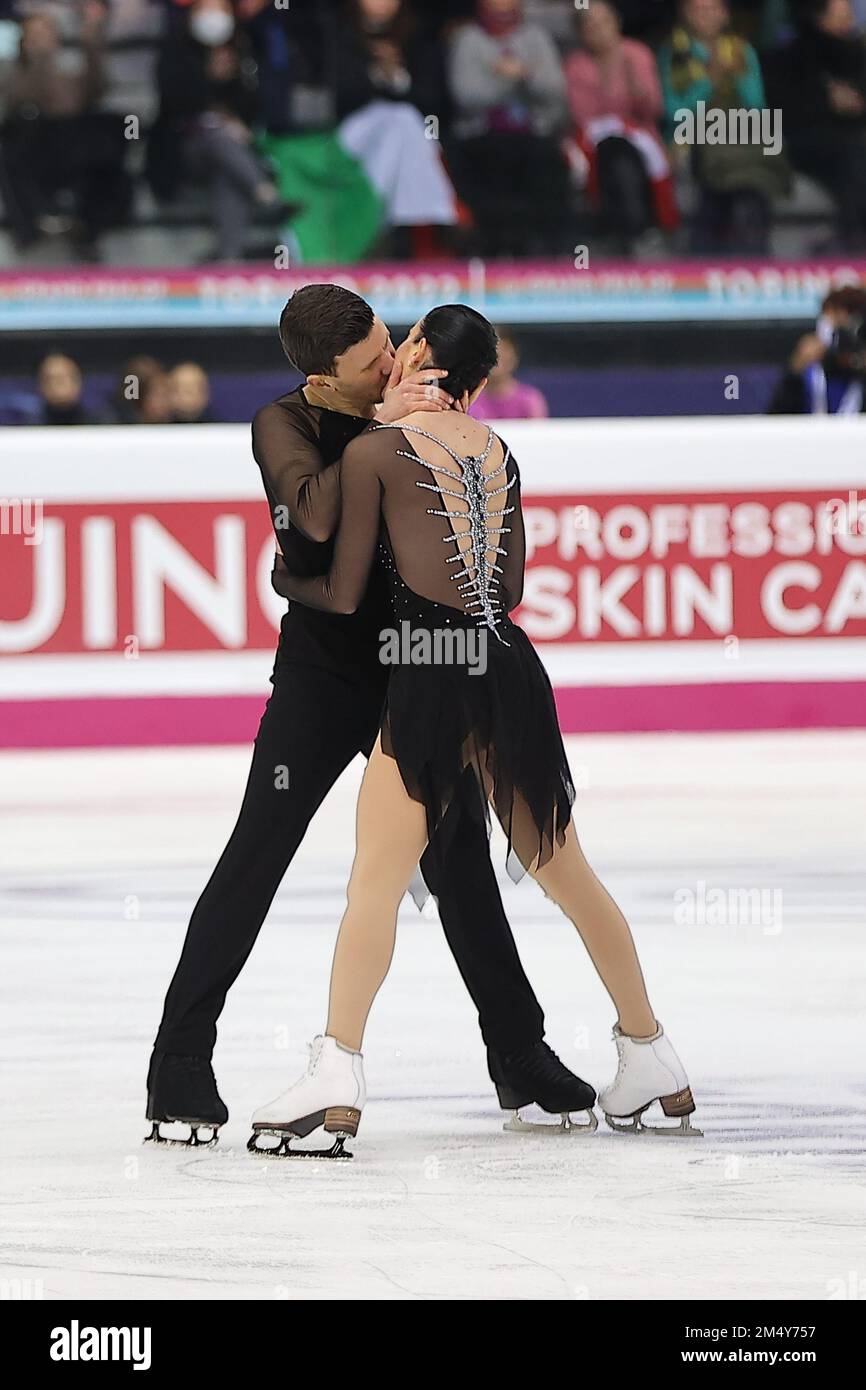 Charlene Guignard / Marco Fabbri (Ita) during Ice Dance Grand Prix of ...
