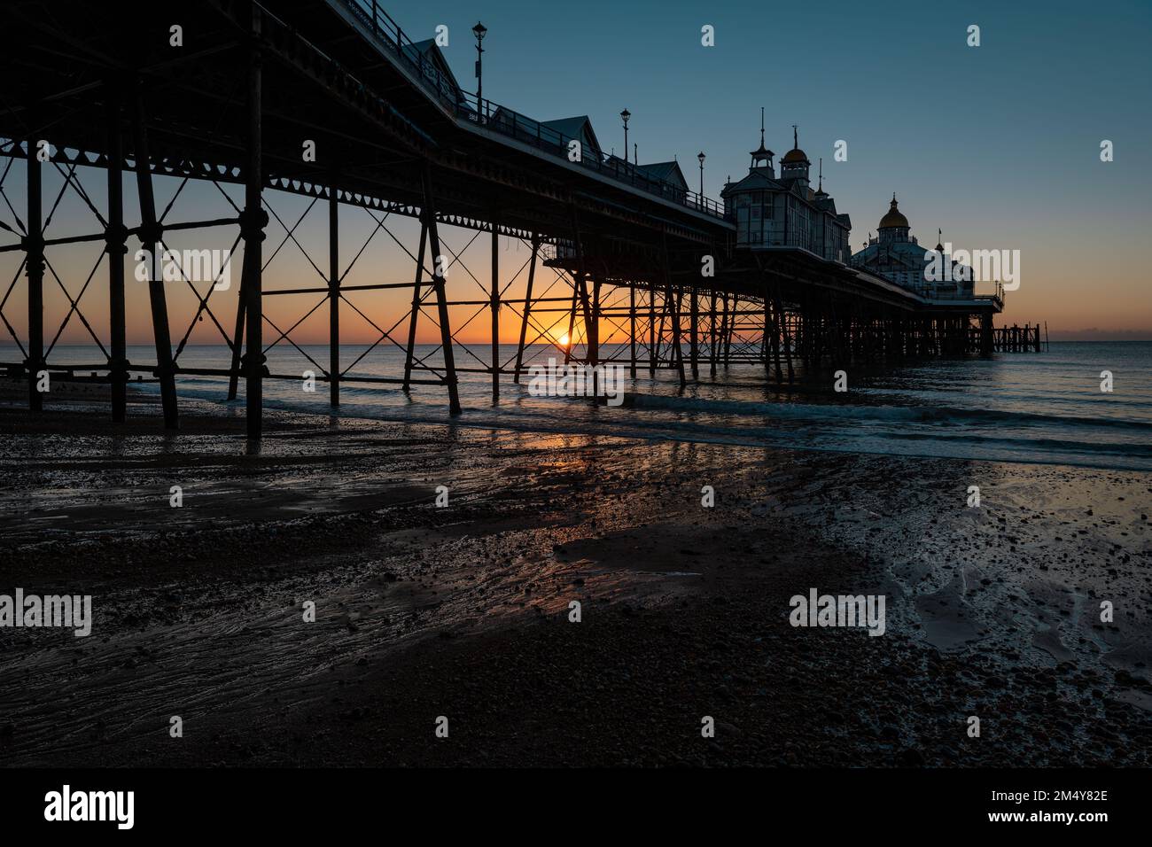 Sunrise at Eastbourne Pier, Sussex, England Stock Photo - Alamy
