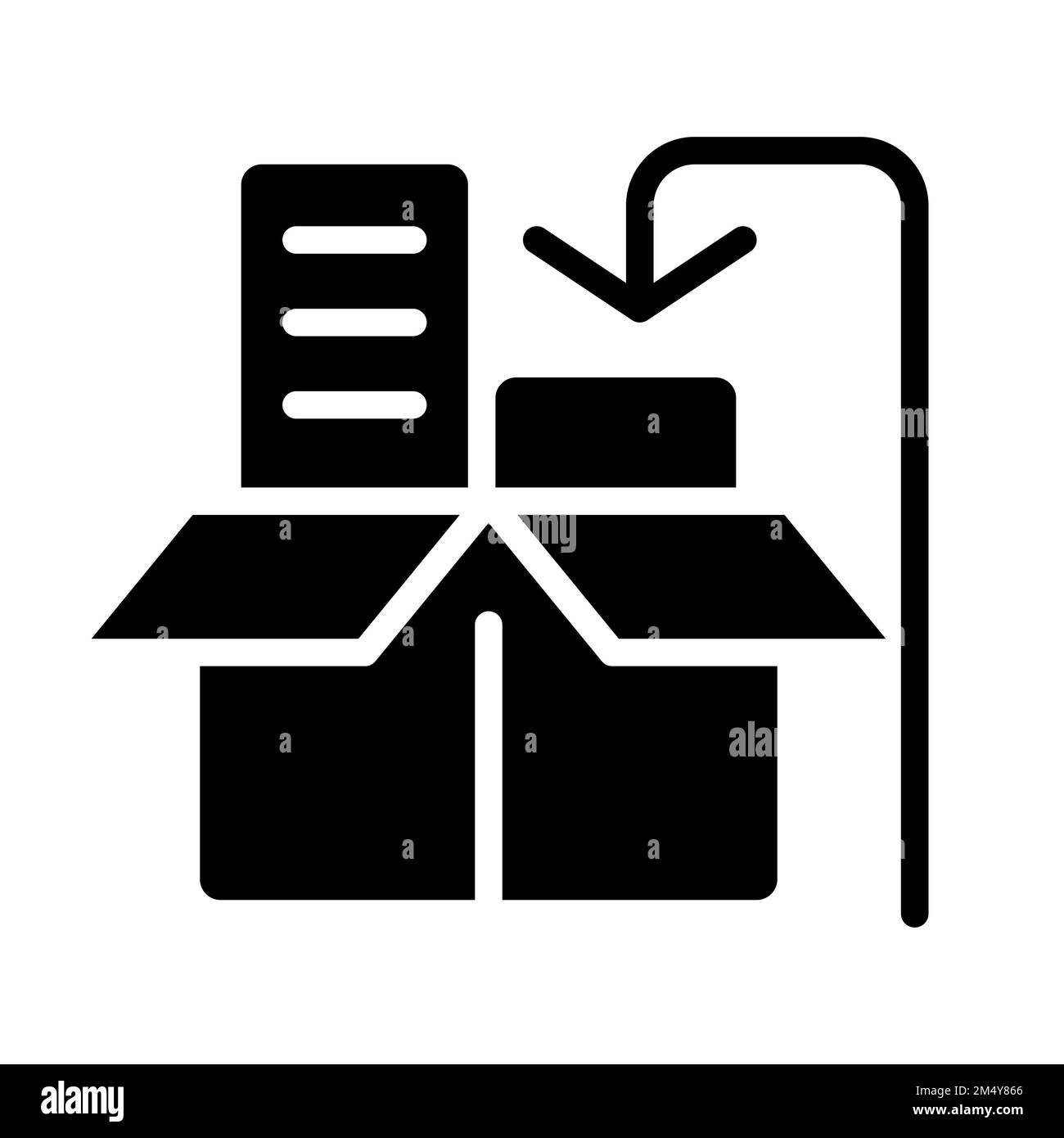 Product packaging black glyph icon Stock Vector Image & Art - Alamy