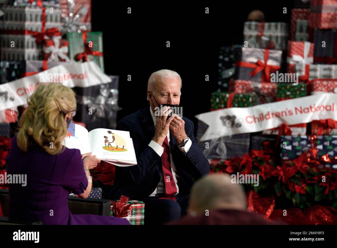U.S. President Joe Biden and First lady Jill Biden host a book reading ...