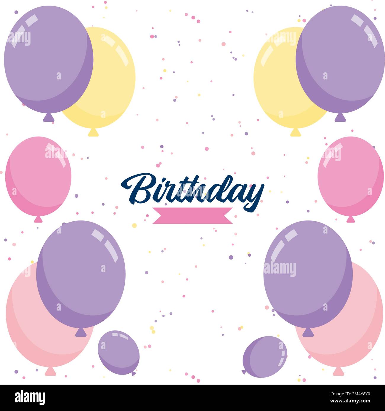 Happy Birthday To you Balloon background for party holiday birthday ...