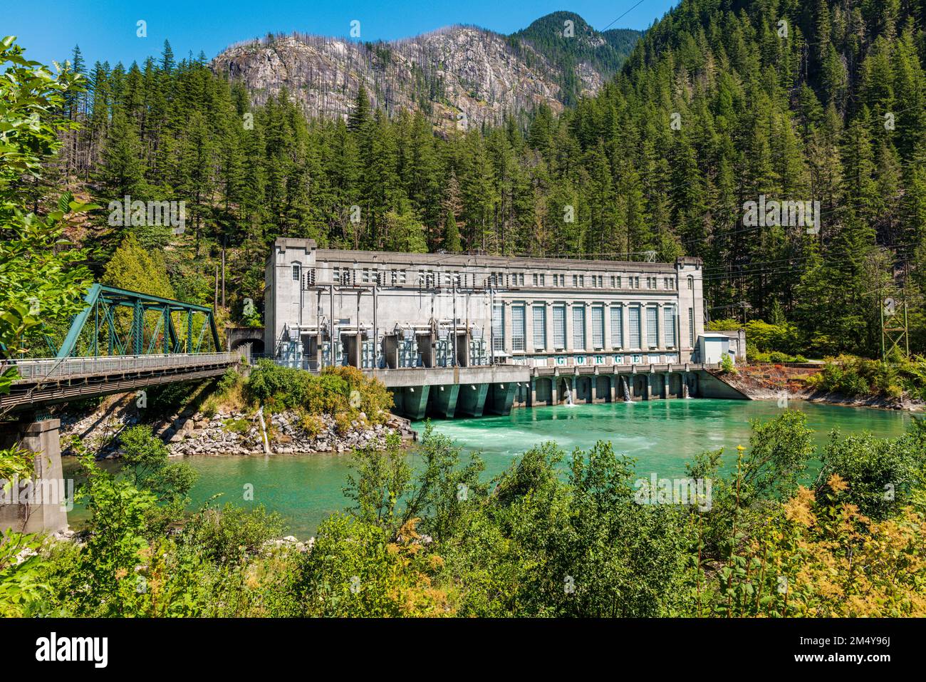 Gorge Dam; Skagit River; North Cascades National Park; Washington state ...