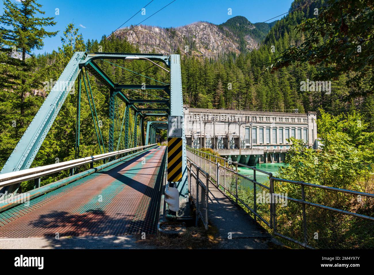Gorge Dam; Skagit River; North Cascades National Park; Washington state ...