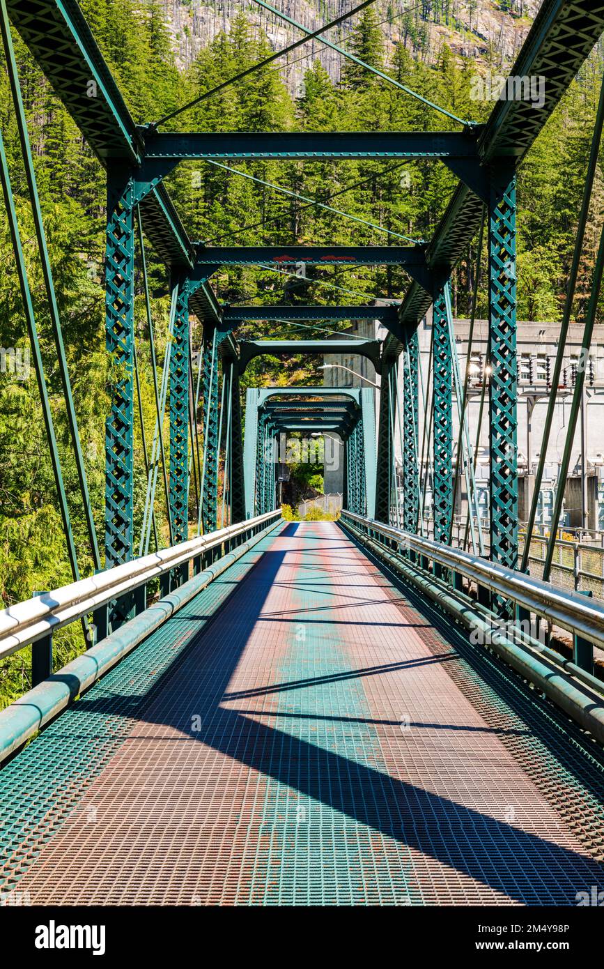 Gorge Dam; Skagit River; North Cascades National Park; Washington state ...